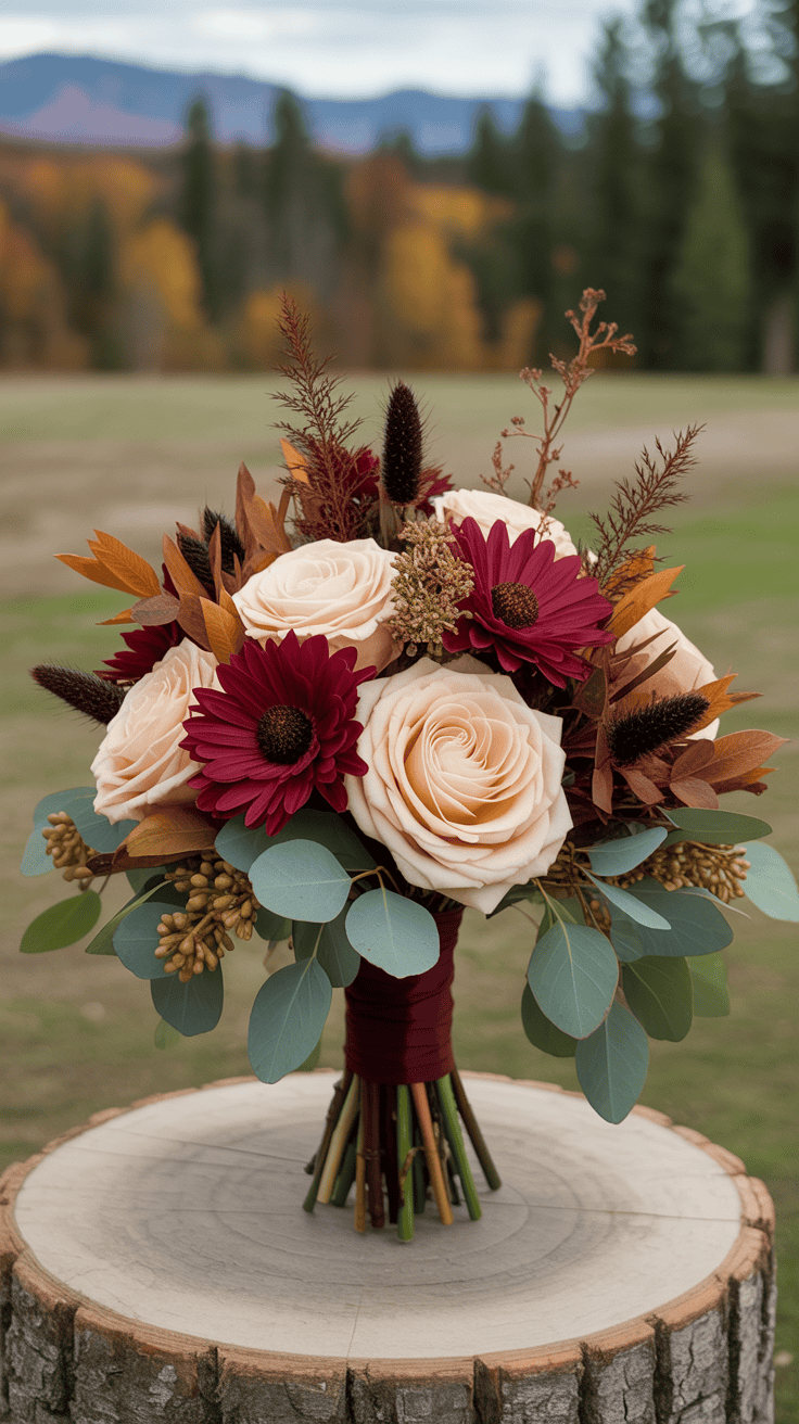 October Rustic Fall Wedding Bouquets That Felt Just Right - Flowers Bouquet Ideas
