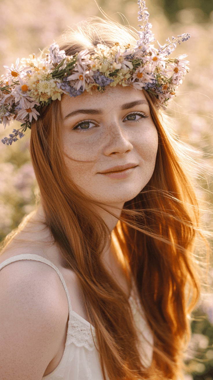 How To Do Hairstyles With Flower Crowns That Stay In Place - Flowers ...