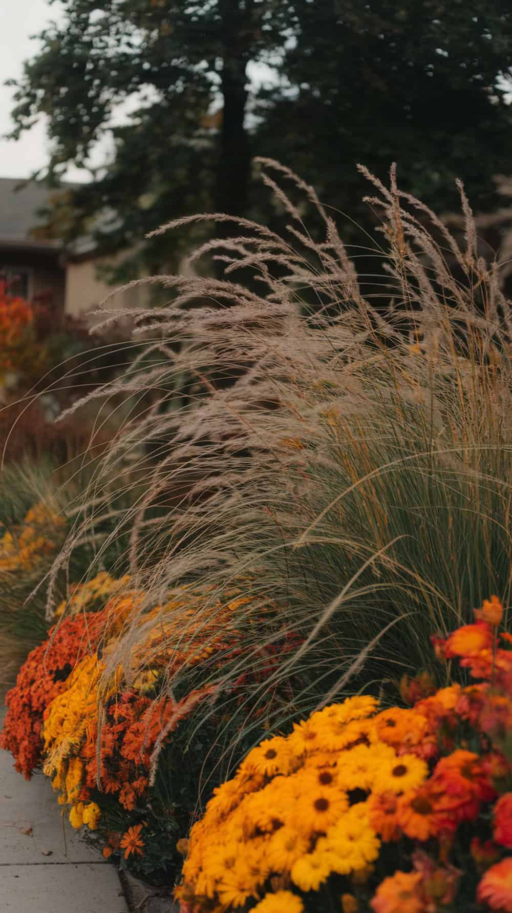 Front Yard Fall Flower Bed Ideas for Big Curb Appeal - Flowers Bouquet ...