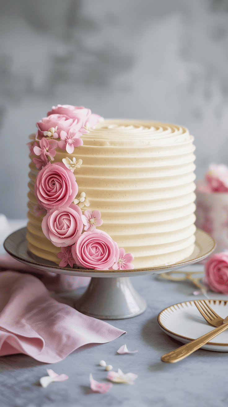 How To Design Simple Floral Cake Designs That Still Wow - Flowers ...