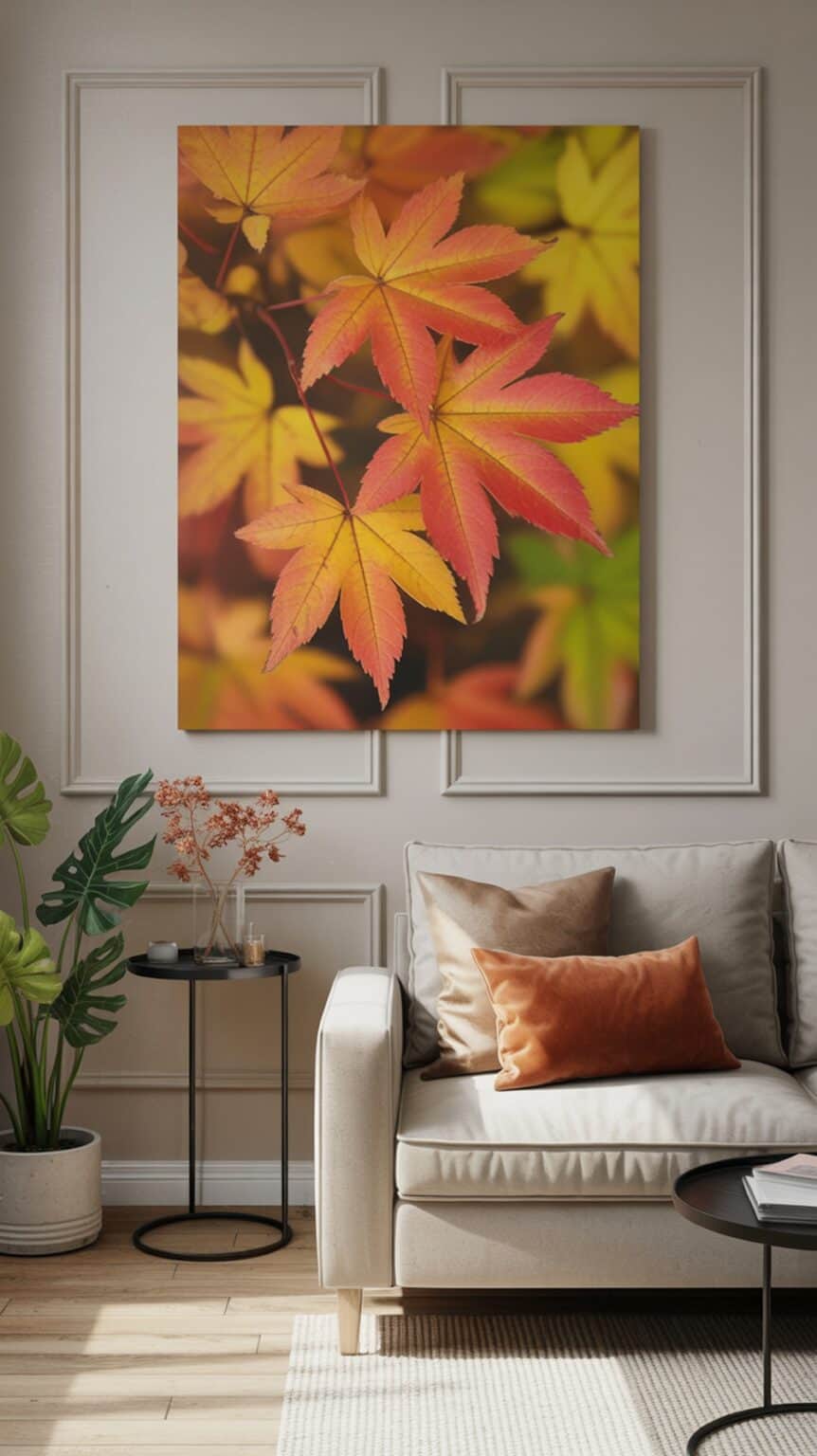 How To Style Autumn Canvas Wall Art in Any Room - Flowers Bouquet Ideas