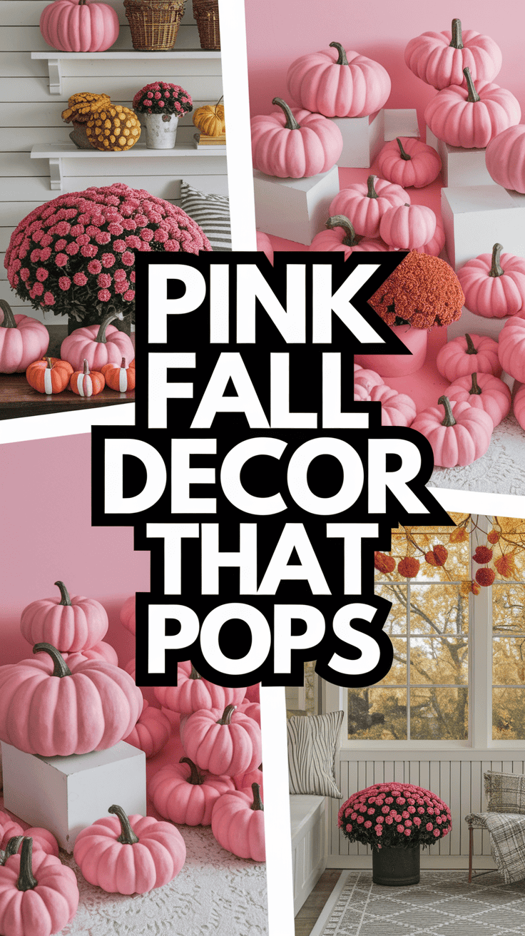 How To Style Pink Fall Decor in Any Room - Flowers Bouquet Ideas