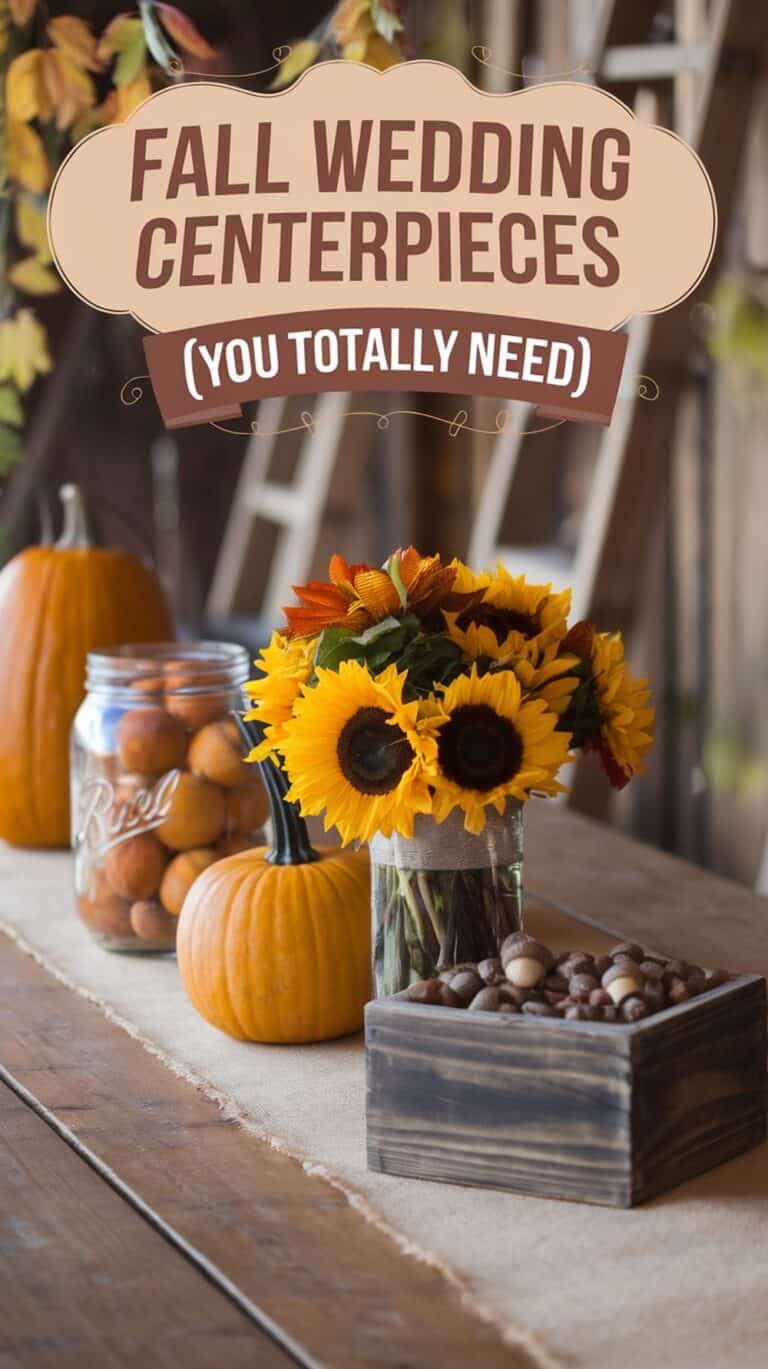 Rustic Fall Wedding Centerpieces for a Cozy Celebration - Flowers ...