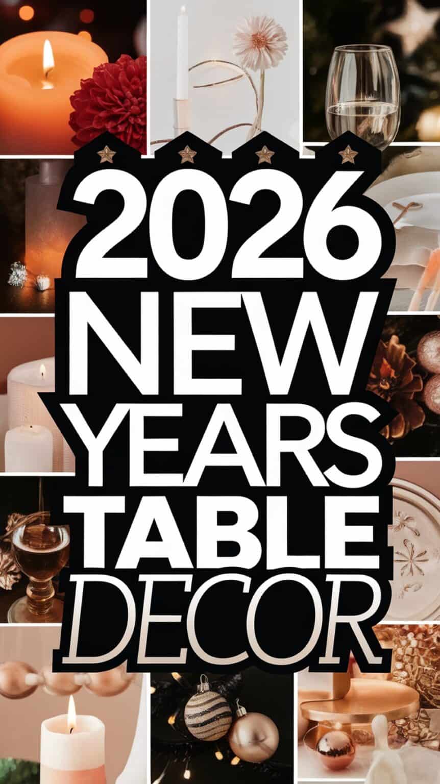 New Year Table Decorations for a Sparkling Celebration - Flowers ...
