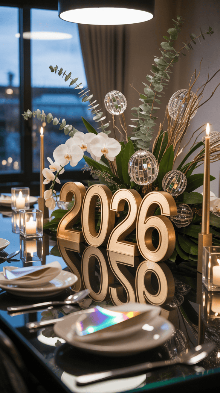 New Year Table Decorations for a Sparkling Celebration - Flowers ...