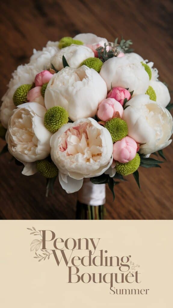 8 Summer Wedding Bouquets Peonies Ideas for Soft Romance - Flowers ...